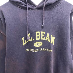 Vintage Ll.bean Outdoor Baggy Hoodie Xlarge Ll.bean Crewneck Ll.bean Sweater Pullover Spell Out ...