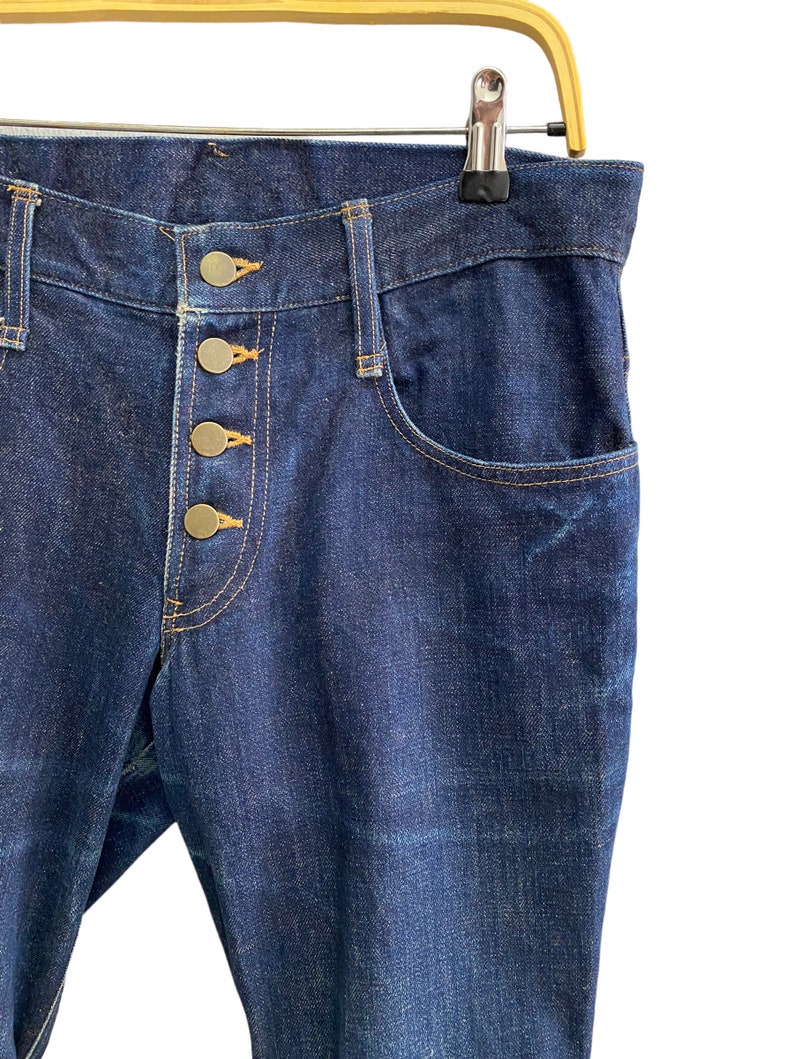 Vintage Christopher Nemeth Blue Denim Patchwork Jeans Front - Etsy