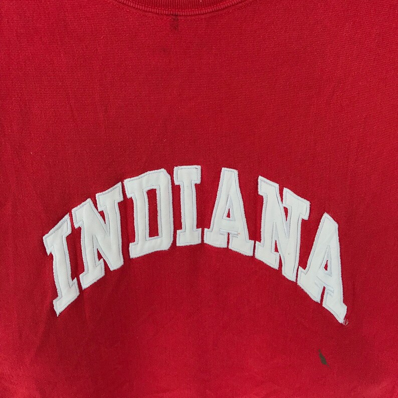 Vintage 90s Indiana University Red Sweatshirt Small Indiana - Etsy