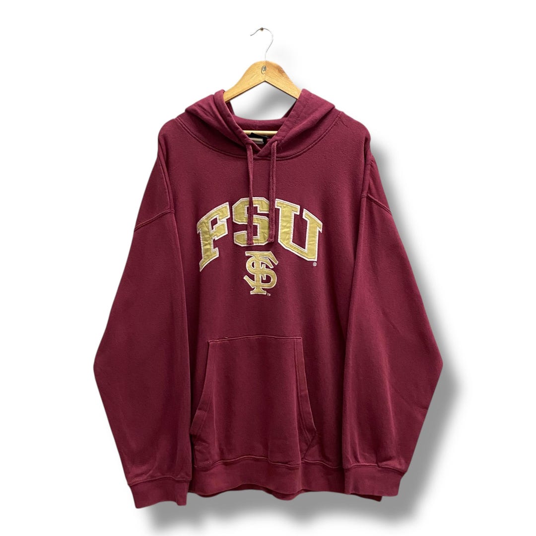 Vintage FSU Florida State University Maroon Oversized Hoodie Xxlarge ...
