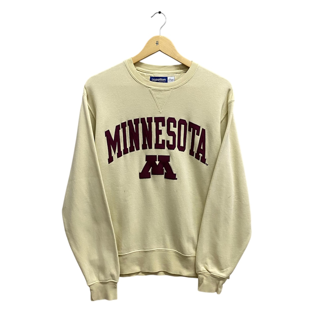 Vintage University Minnesota Yellow Sweatshirt SMALL Minnesota Crewneck ...