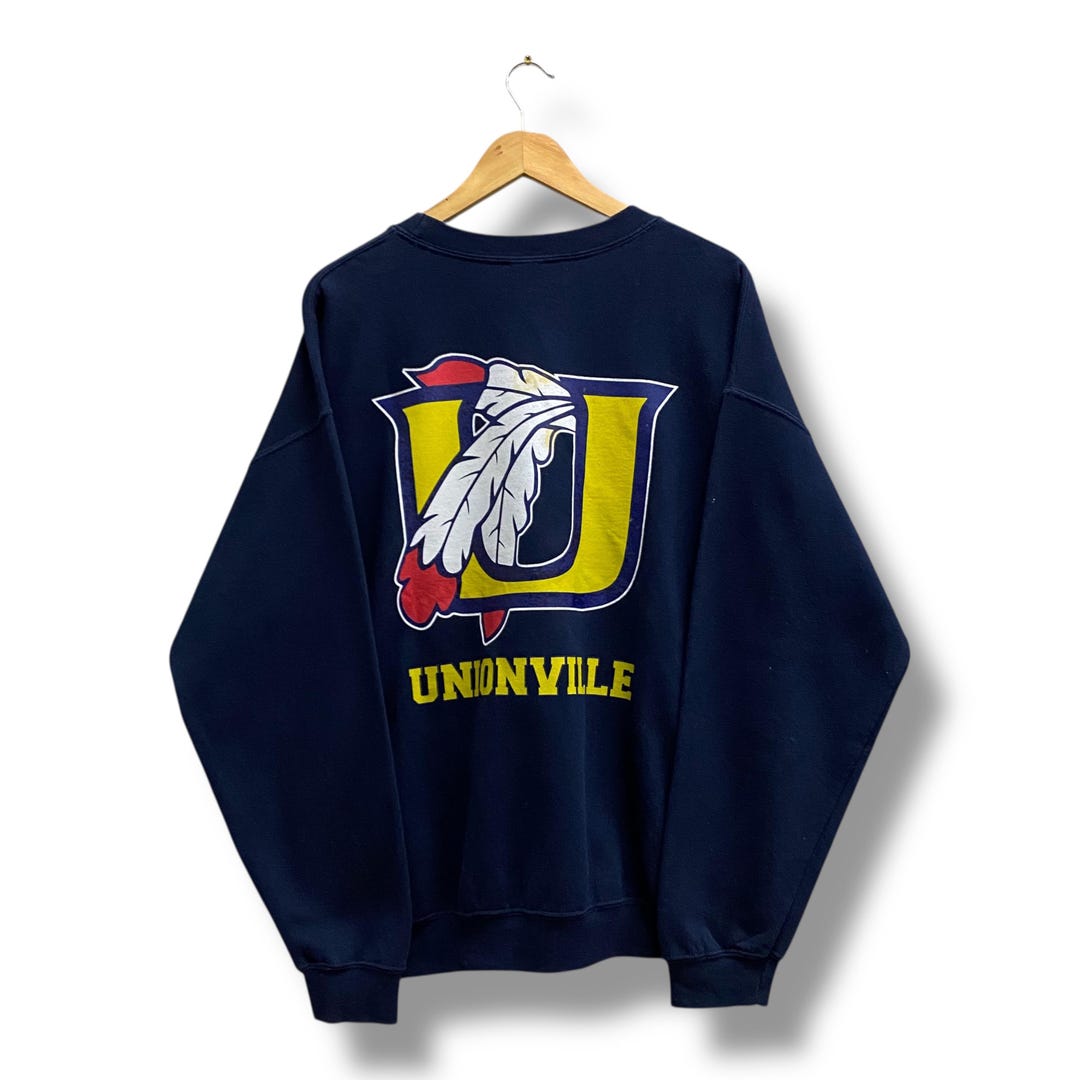 Vintage Y2K Unionville High School Navy Sweatshirt LARGE Unionville ...