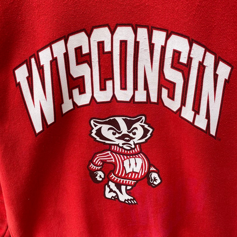 Vintage Wisconsin Badgers Sweatshirt Wisconsin Crewneck - Etsy