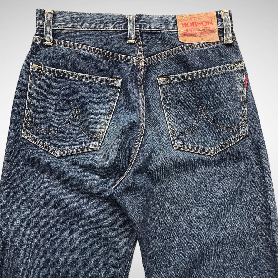 Vintage Bobson Dark Blue Jeans High Waist Mom Jeans Boyfriend | Etsy