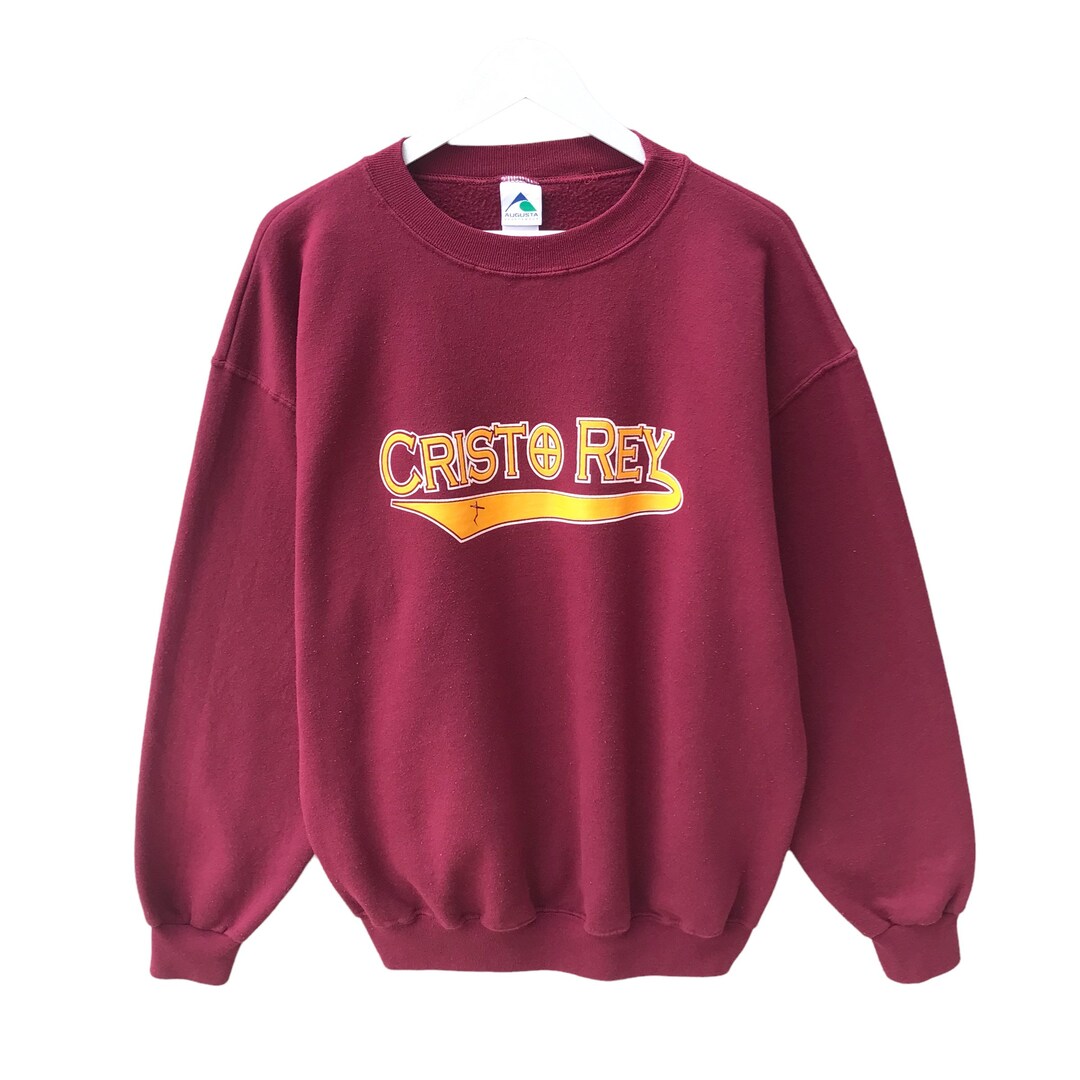 Vintage Cristo Rey High School Maroon Sweatshirt Size Xlarge Cristo Rey ...