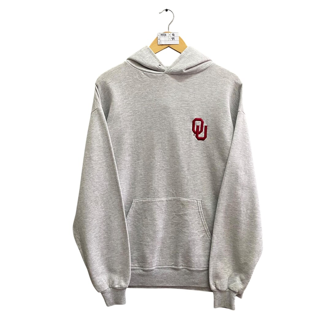 Vintage Y2K Oklahoma State University Soft Grey Hoodie LARGE Oklahoma ...