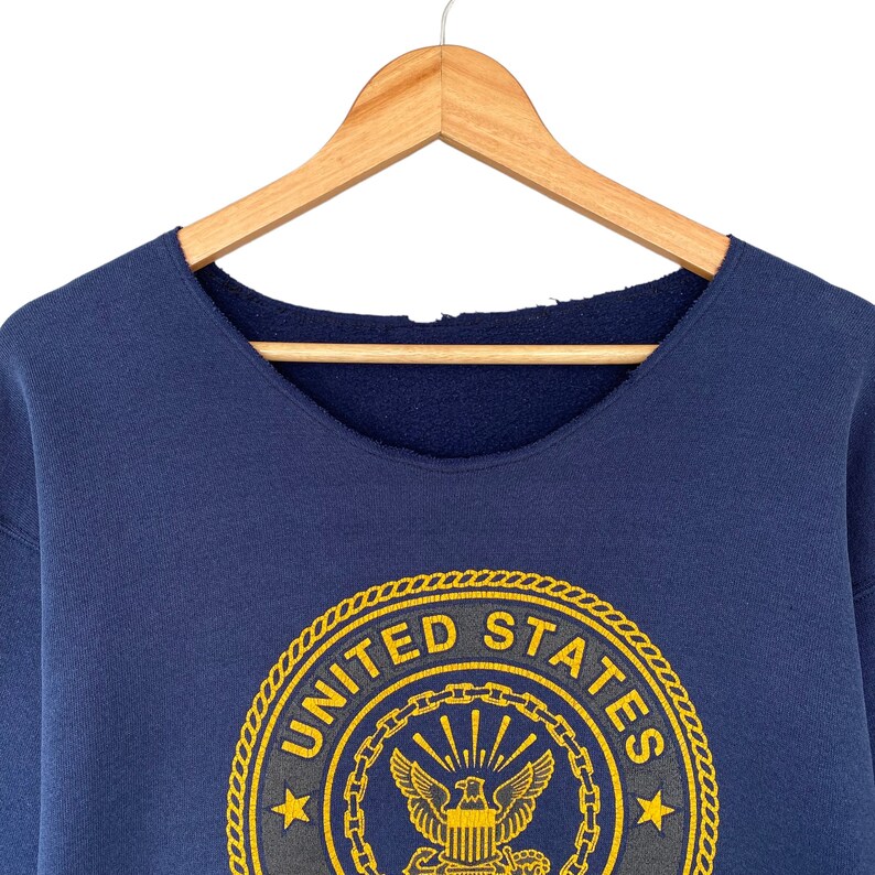 Vintage United States Navy Biglogo Print Crewneck Sweatshirt - Etsy