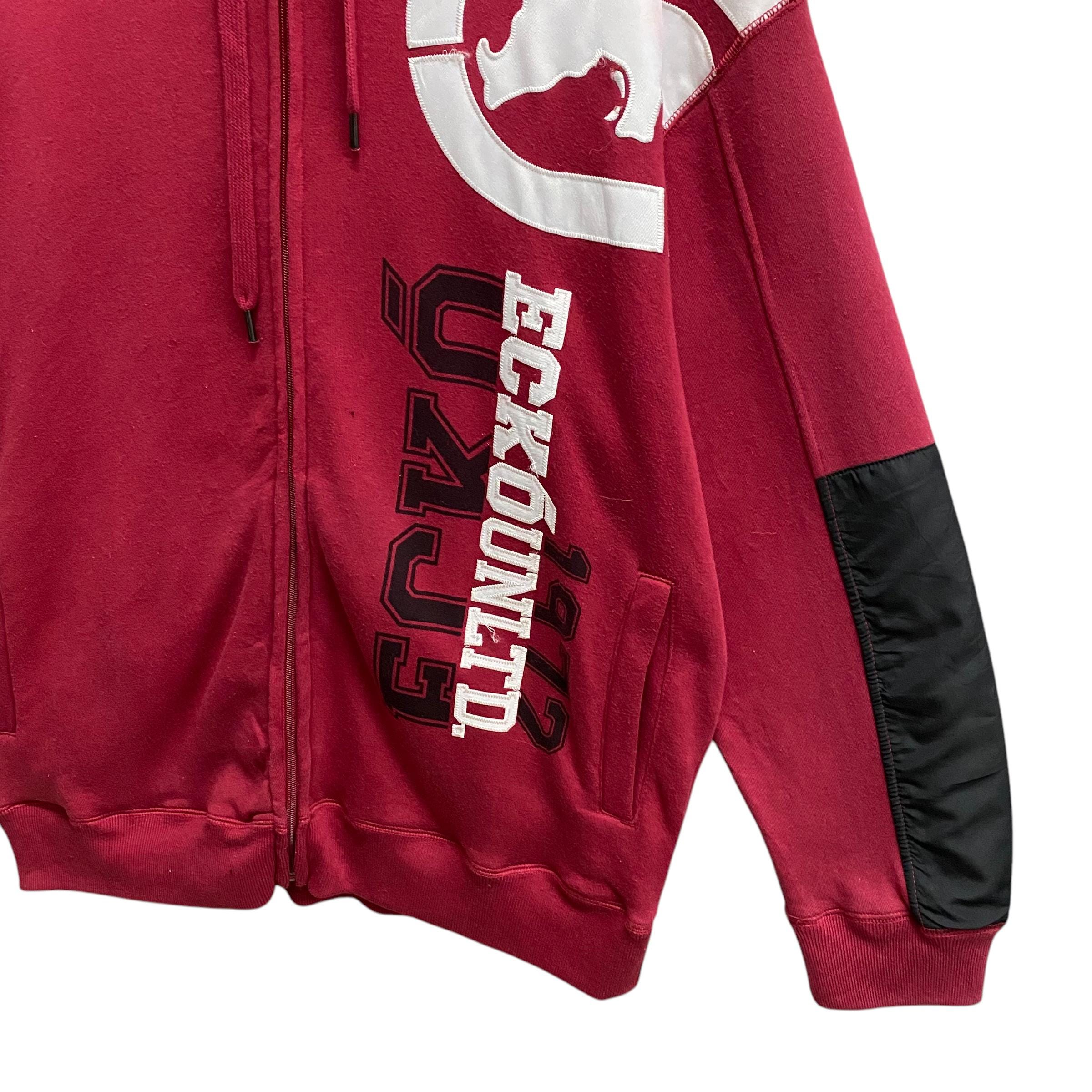 Vintage Ecko Function Unltd Red Baggy Hoodie Sweatshirt 2xlarge Ecko ...