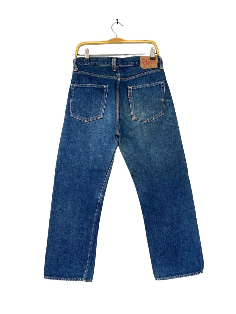 Vintage Japanese Brand Denime Blue Faded Jeans Selvedge Vintage Denim ...