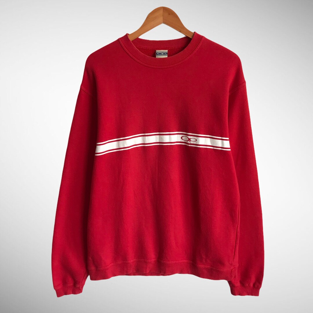 Vintage 90's OP Ocean Pacific Surfing Red Sweatshirt Large Ocean ...