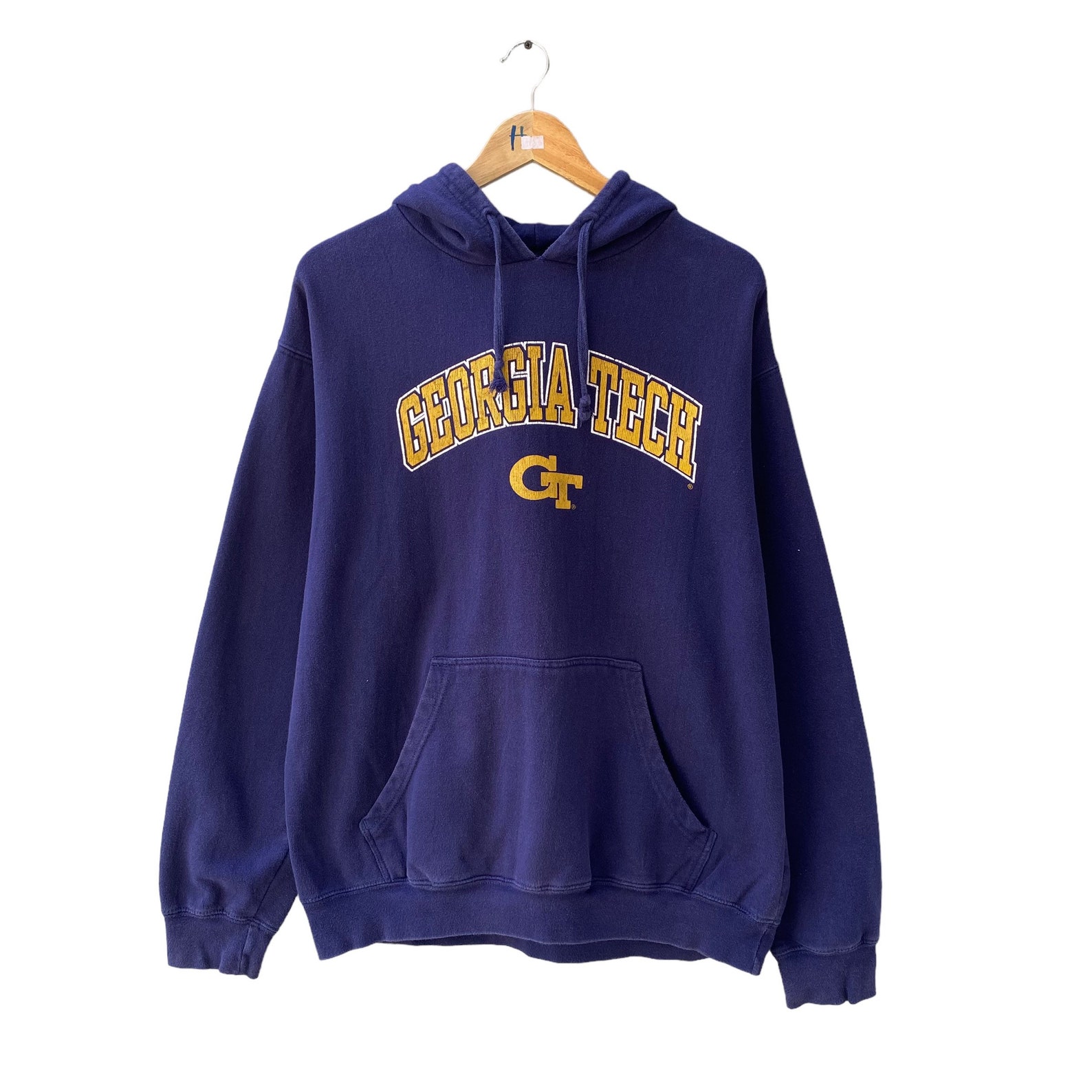 Vintage Georgia Tech Biglogo Print Sweatshirt Hoodie Pullover Jumper ...