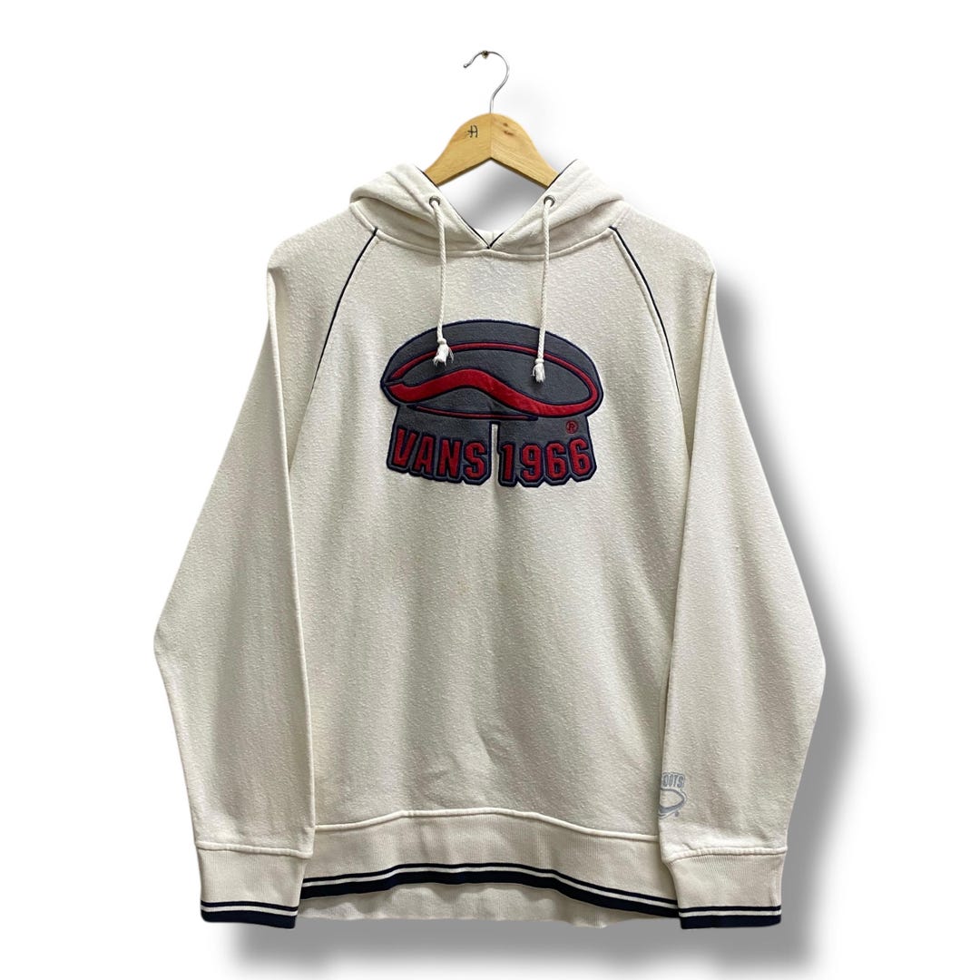 Vintage Vans 1966 Hoodie Embroidered Vans Logo Sweatshirt Retro ...