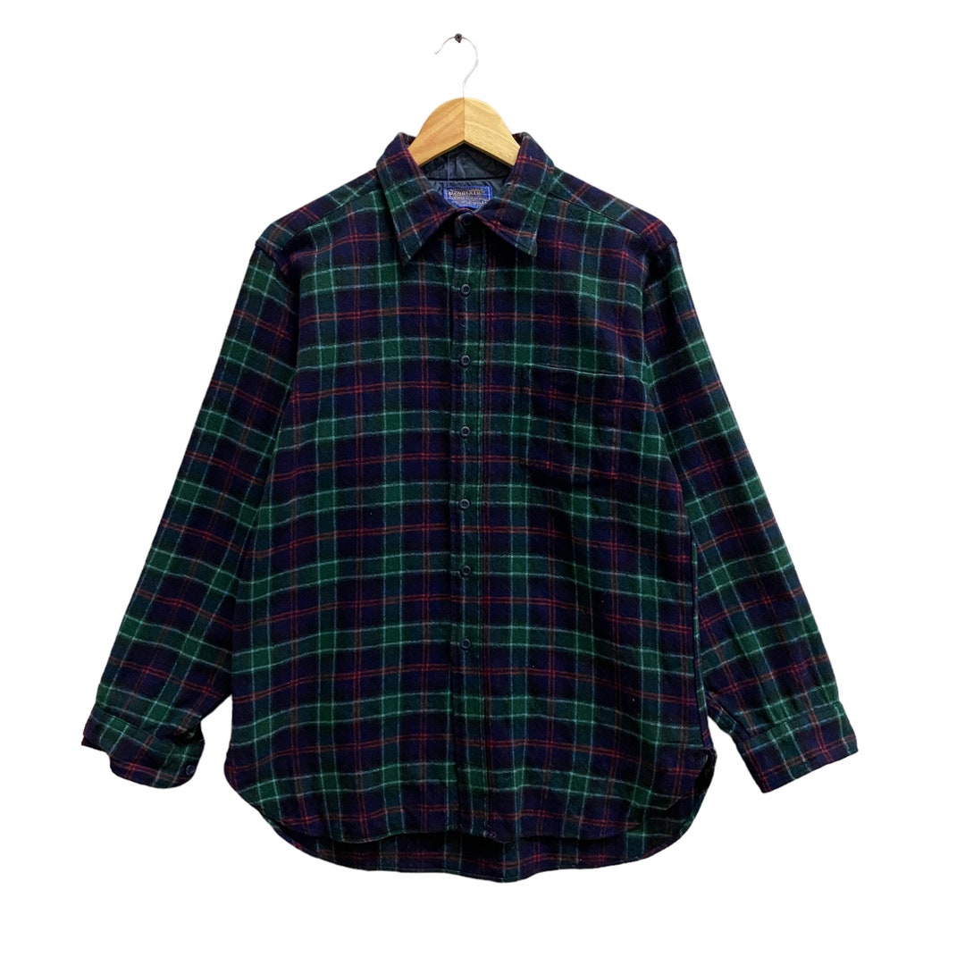 Vintage 90s Pendleton Button Ups Size Large Pendleton Checkered ...
