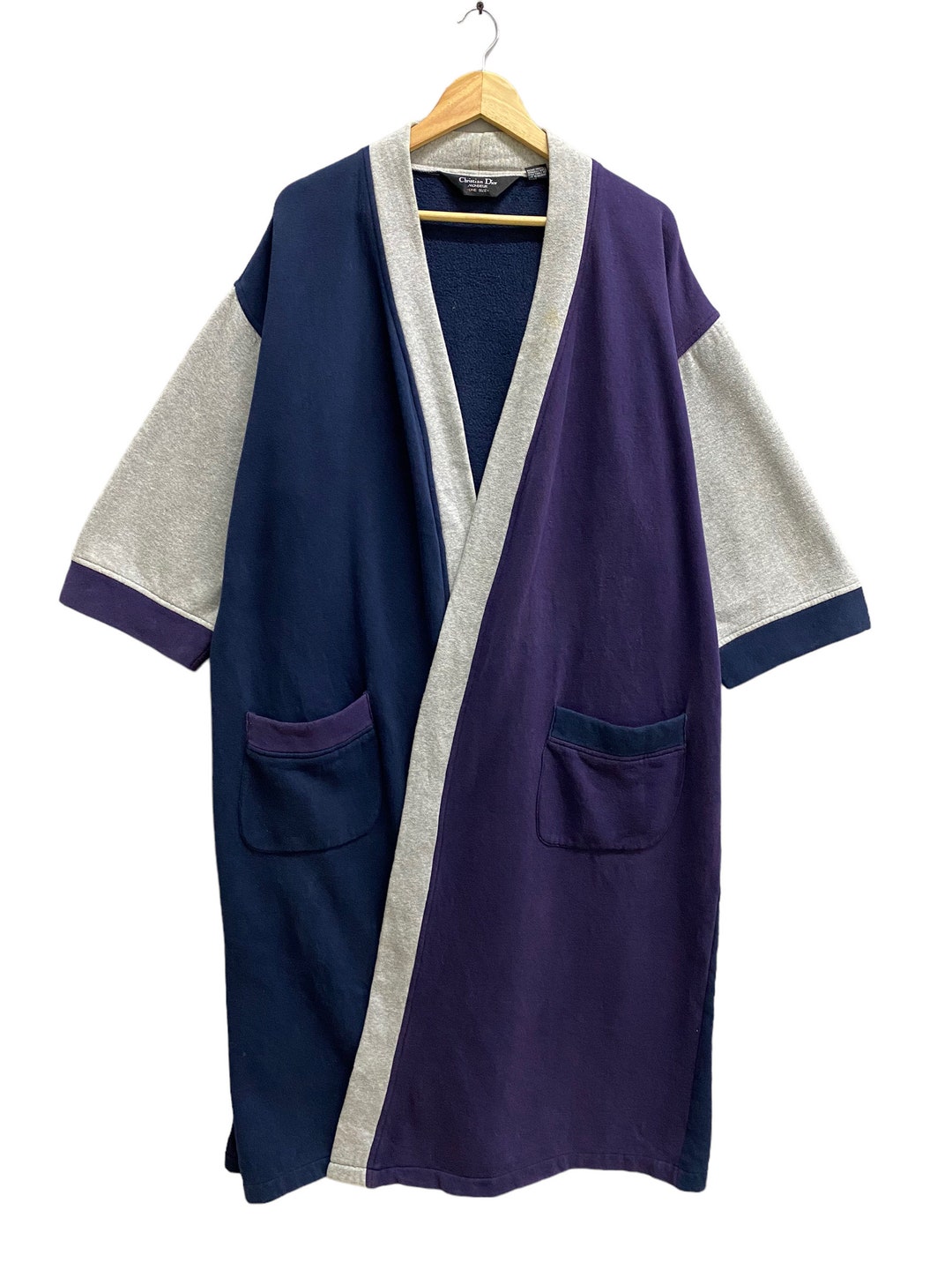 Vintage 90s Christian Dior Multi Colour Bathrobe One Size Christian ...