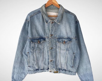 Dirty Denim Jacket - Etsy