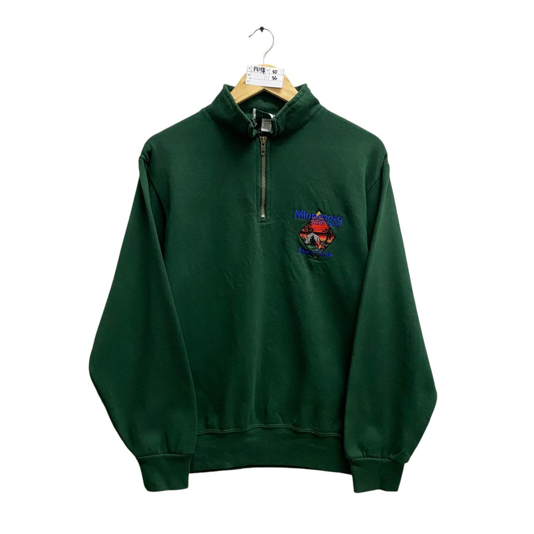 Vintage Minnesota State Parks Green Collar Sweatshirt Large Park Gear ...