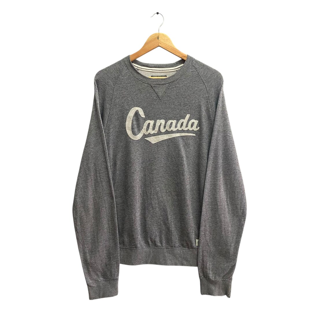 Vintage Roots Athletics Canada Grey Sweatshirt Large Baggy Roots ...