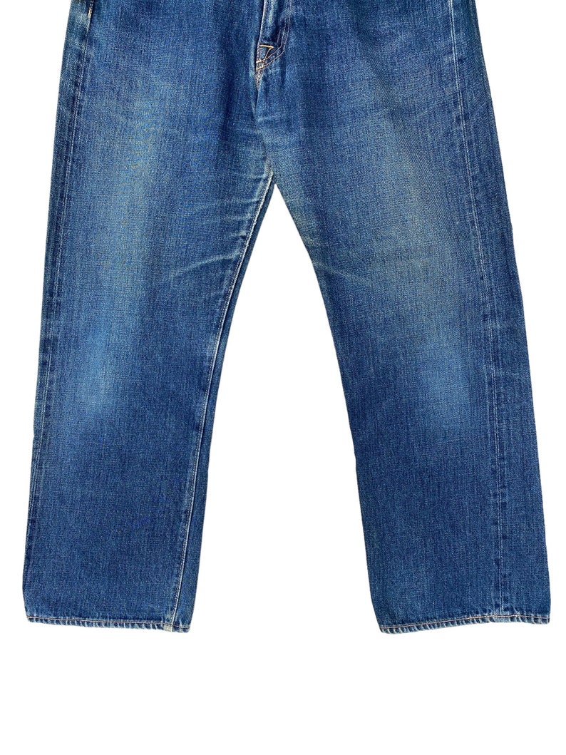 Vintage Japanese Brand Denime Blue Faded Jeans Selvedge Vintage Denim ...
