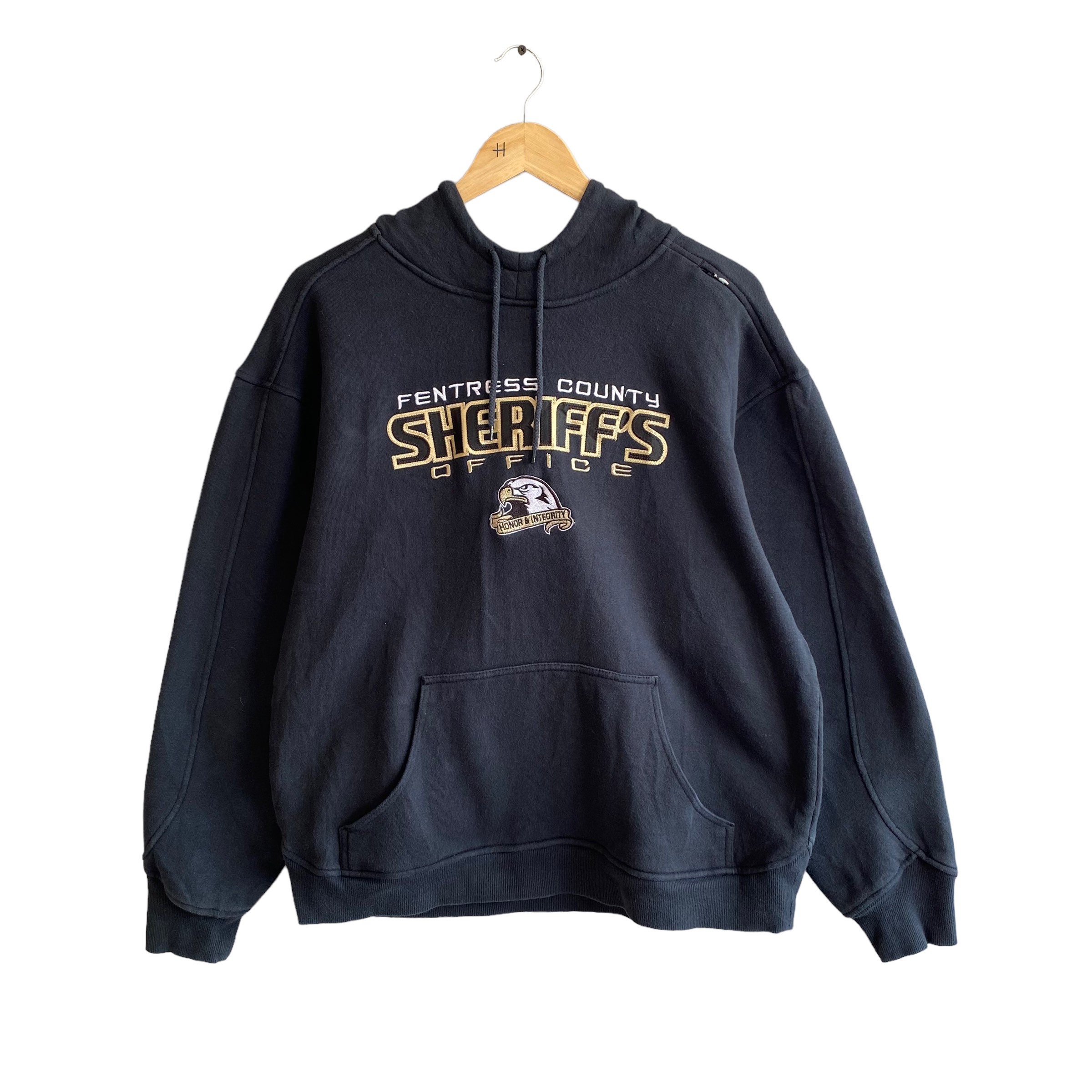Vintage Fentres County Sheriff's Office Black Hoodie Size Medium ...