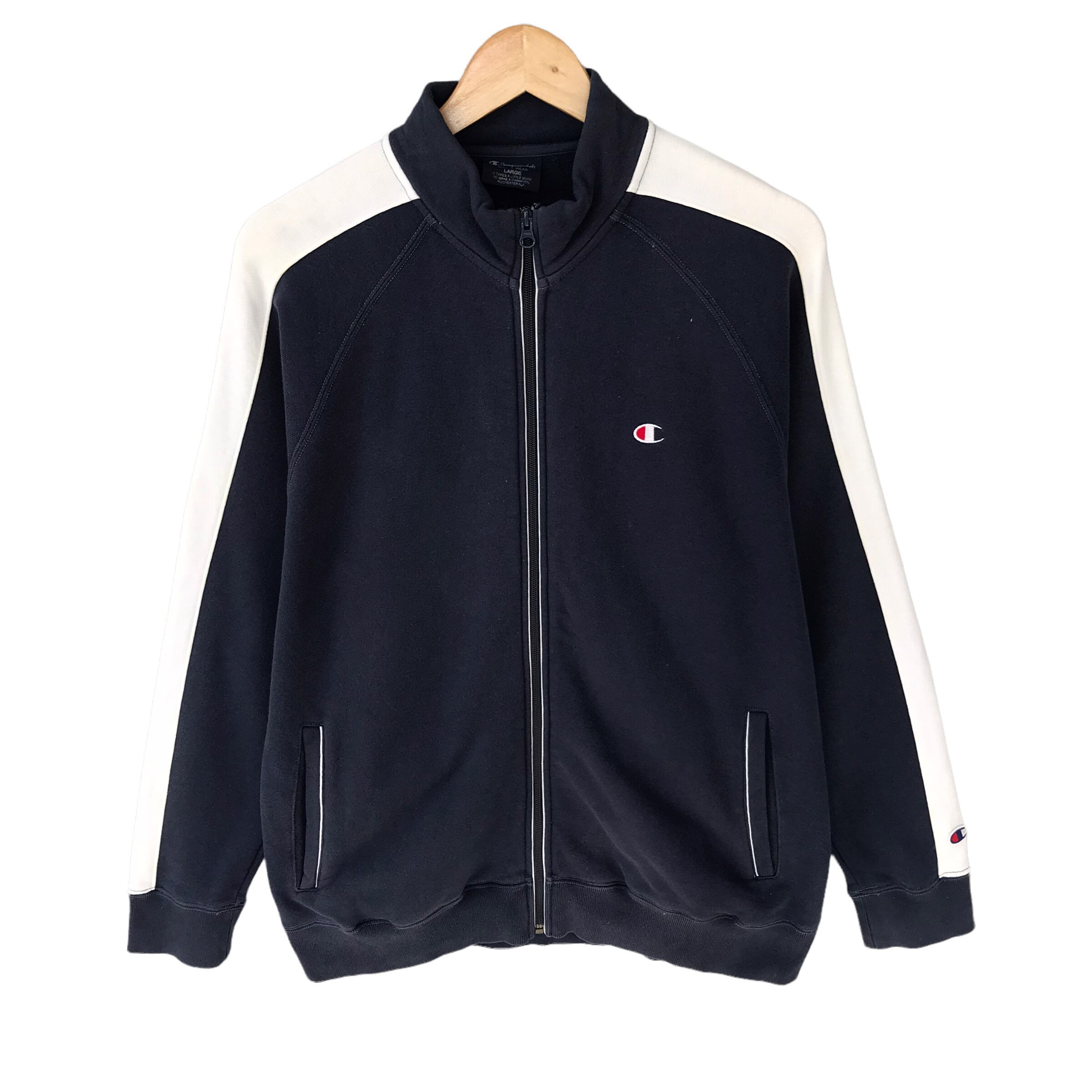 Vintage 00s Champion Colour Block Sweatshirt Size Large Champion ...