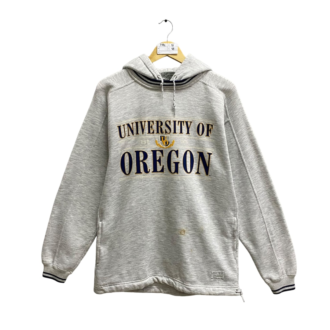 Vintage University Oregon Grey Hoodie Small Oregon Ducks Crewneck ...