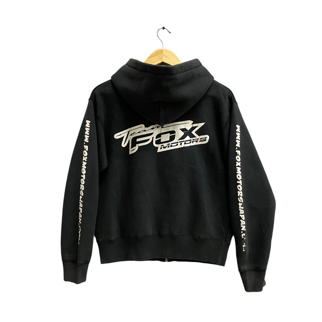Vintage Fox Racing Black Hoodie Sweatshirt Small Team Fox Motors ...