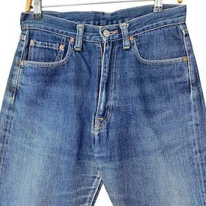 Vintage Japanese Brand Denime Blue Faded Jeans Selvedge Vintage Denim ...