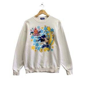 Vintage Tokyo Disneyland Biglogo Print Crewneck Sweatshirt Distressed ...