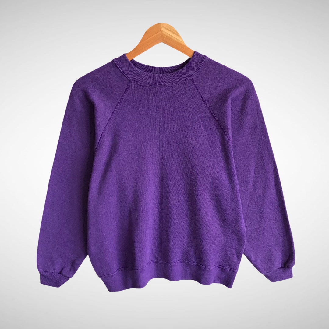 Vintage Tultex Sweats Appeal Blank Purple Sweatshirt Size Small Tultex ...