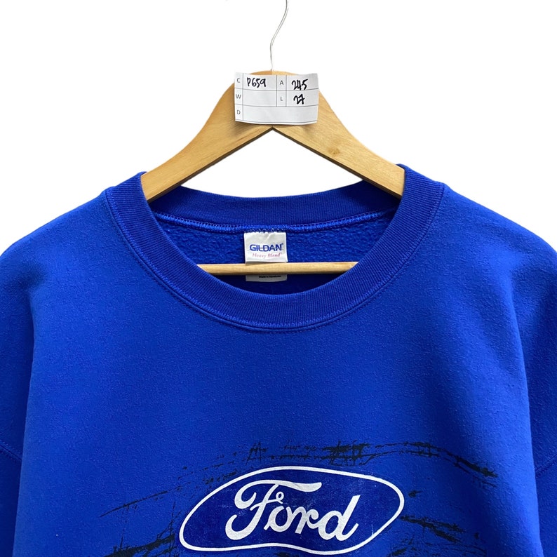 Vintage 00s Ford Racing Blue Sweatshirt Size Large Ford Racing Crewneck ...