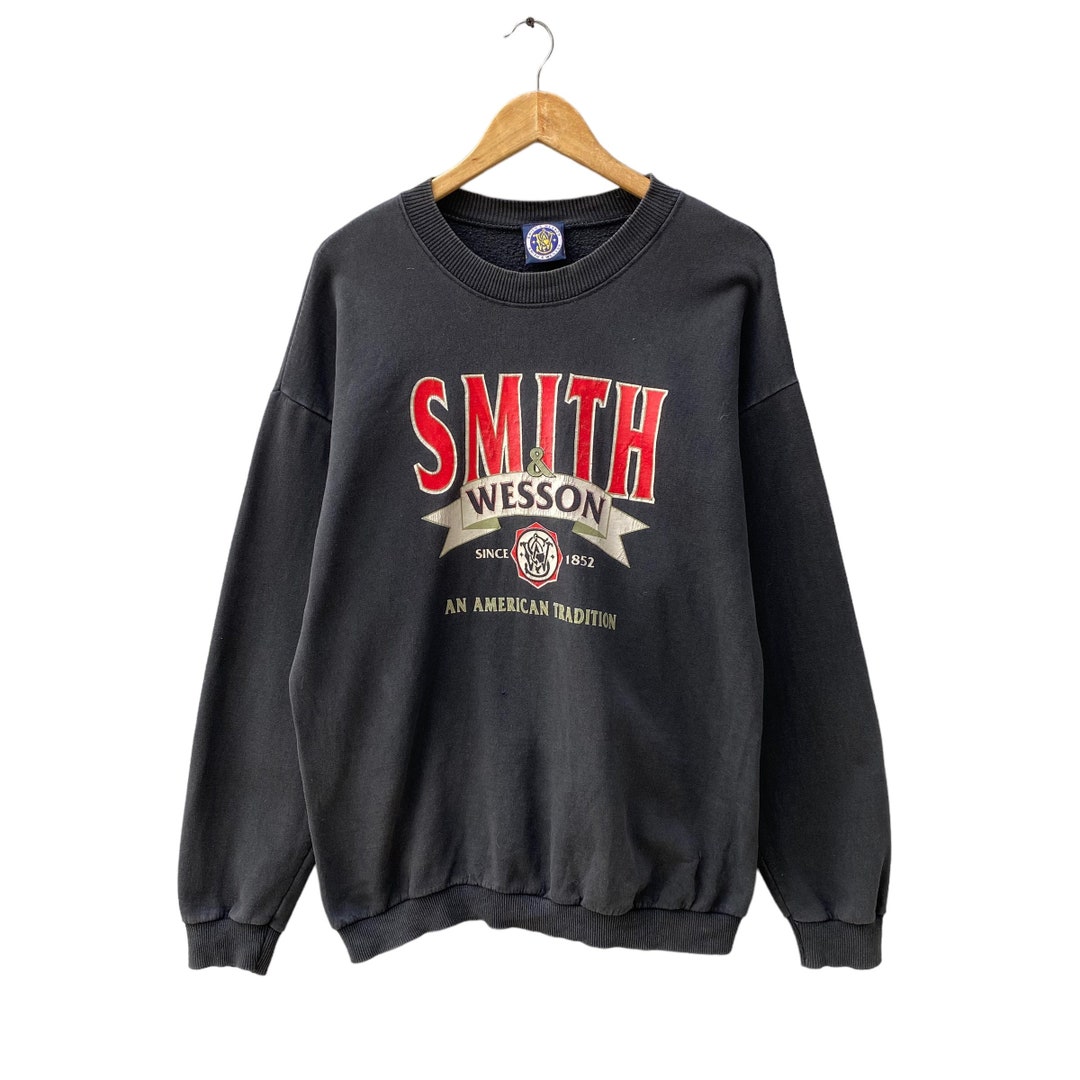 Vintage Smith&wessom Spellout Logo Print Crewneck Sweatshirt Pullover ...