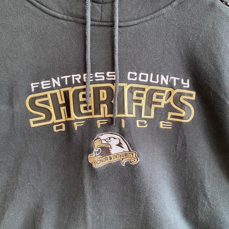 Vintage Fentres County Sheriff's Office Black Hoodie Size Medium ...