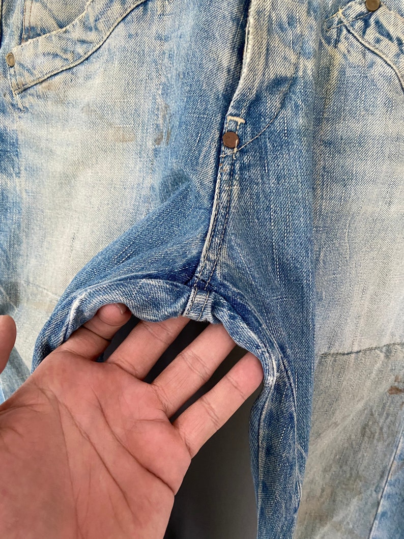 Vintage Gstar Raw Denim Light Blue Size 33 Gstar Raw Button Fly Faded ...