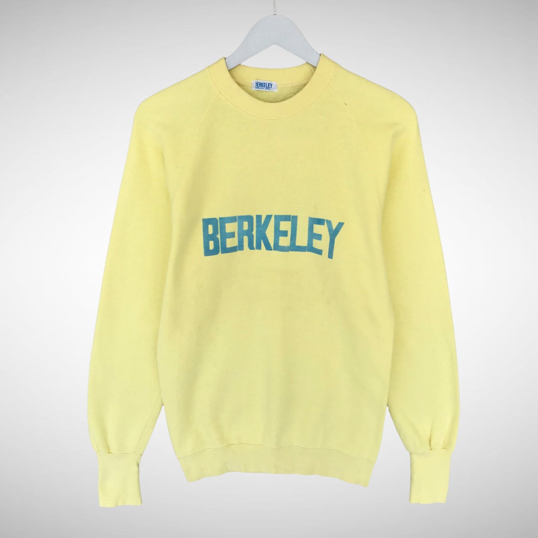 Vintage 90s Berkeley Yellow Sweatshirt Size Medium Berkeley Crewneck ...