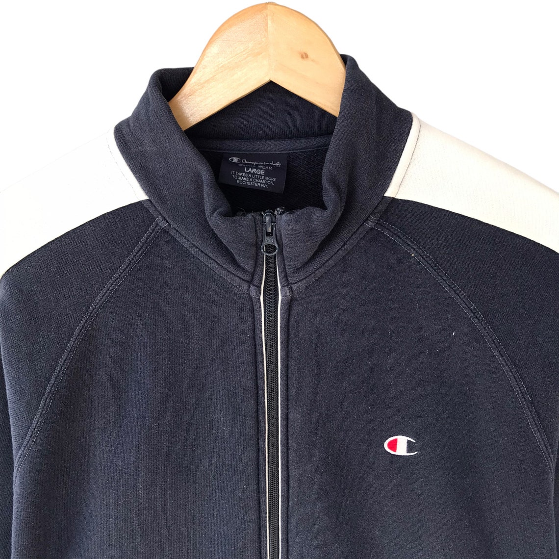 Vintage 00s Champion Colour Block Sweatshirt Size Large Champion ...