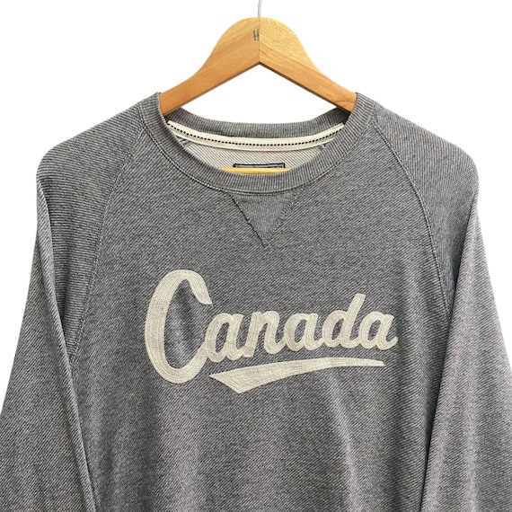 Vintage Roots Athletics Canada Grey Sweatshirt Large … - Gem