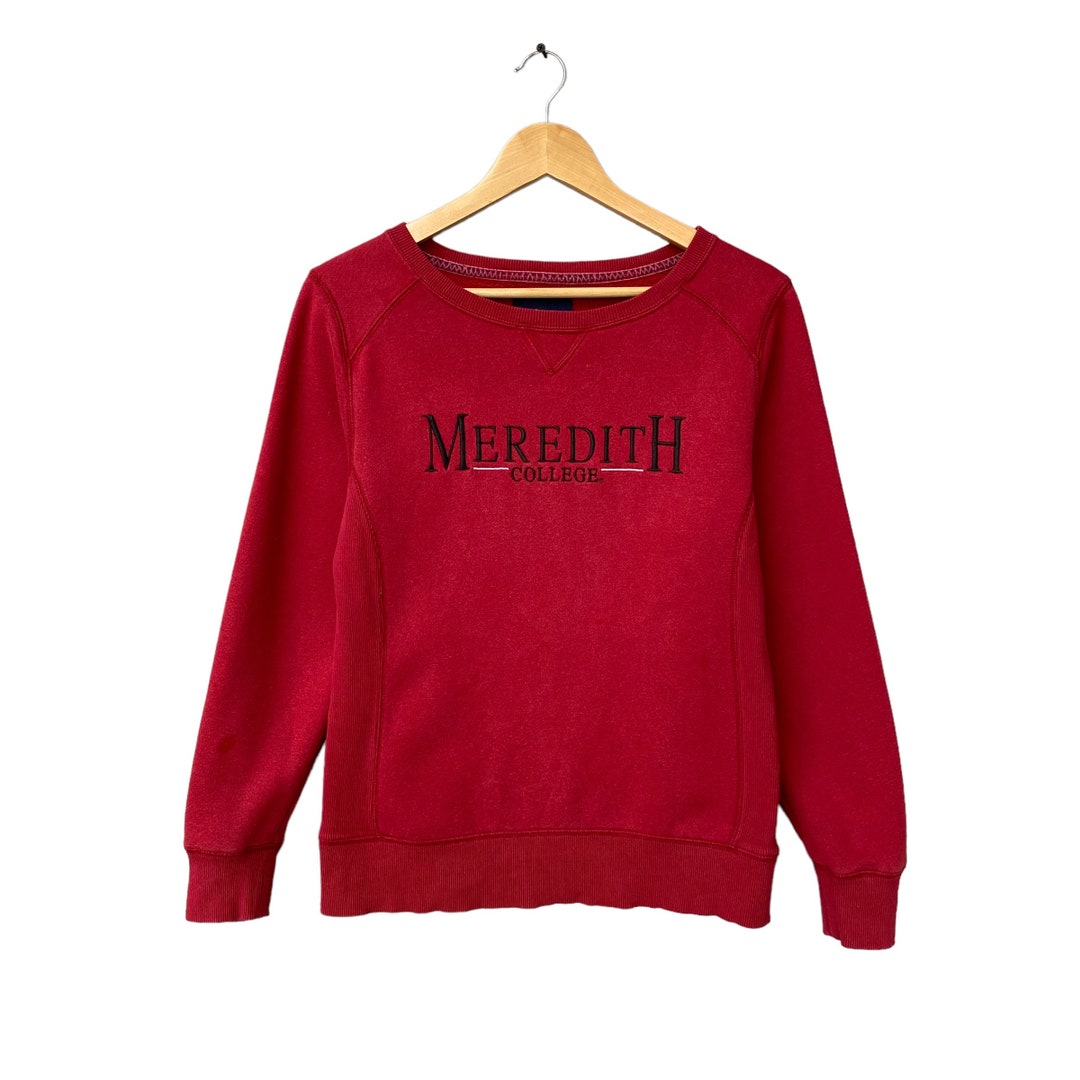 Vintage 00s Meredith College Red Sweatshirt Size Small College Crewneck ...