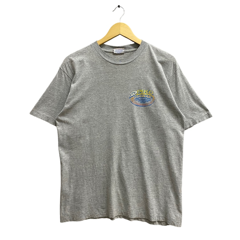 Vintage 90s Piko Hawaiian Longboard Wear Grey Tshirt Size Medium Piko ...