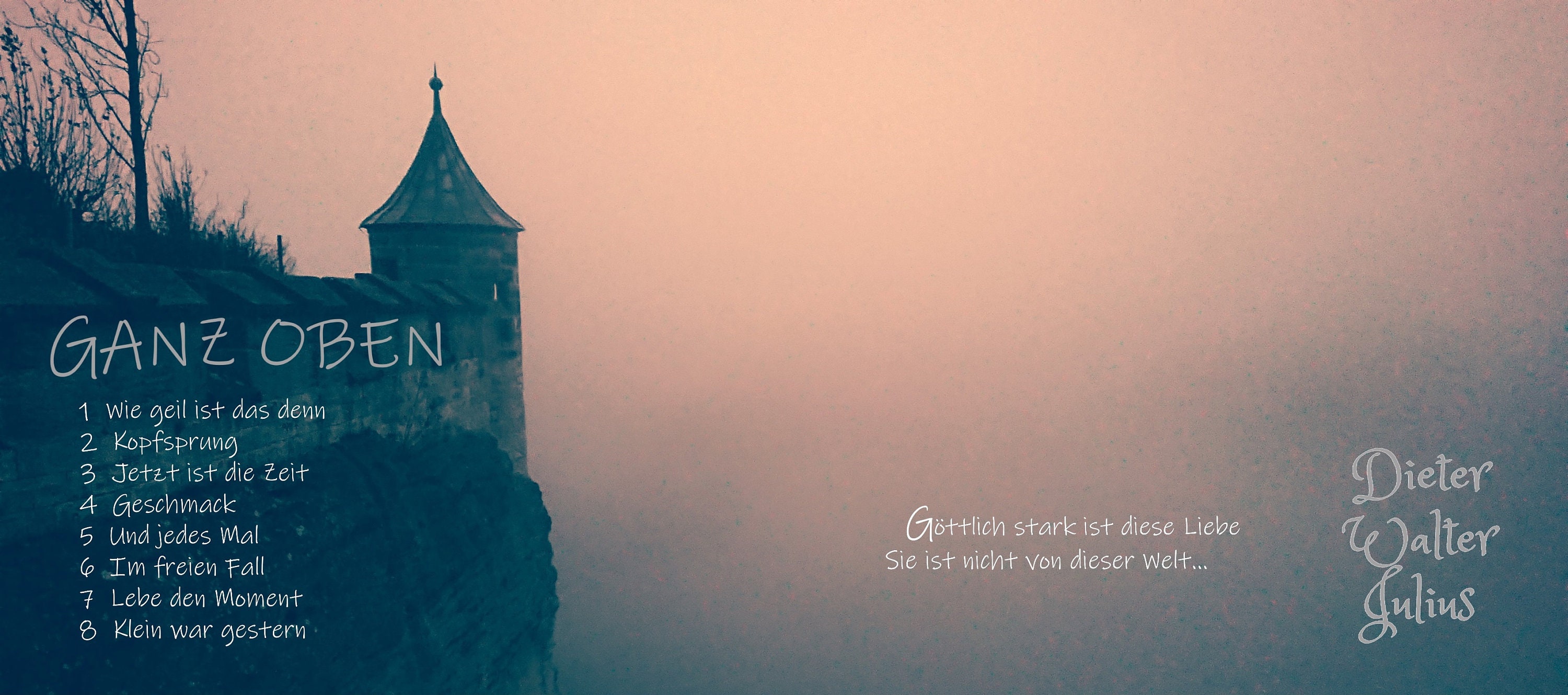 CD "dieter Walter Julius – "ganz Oben" - Etsy