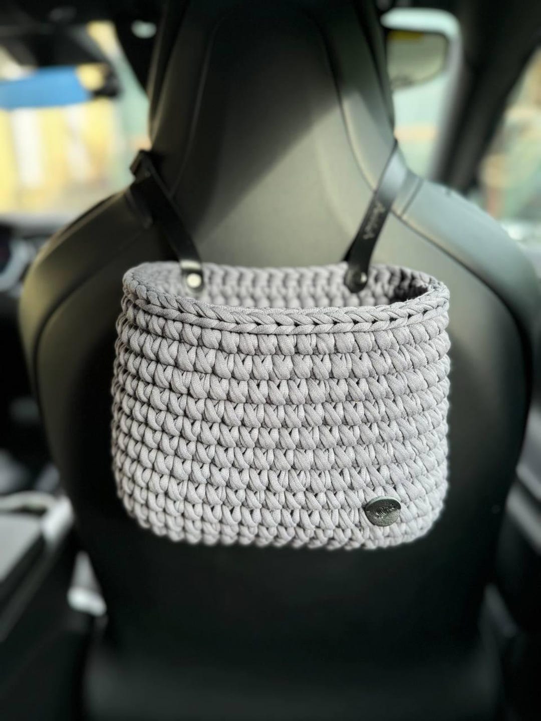 Hanging Car Basket, Car Accessories for Women, Storage Bag, Car Decor ...