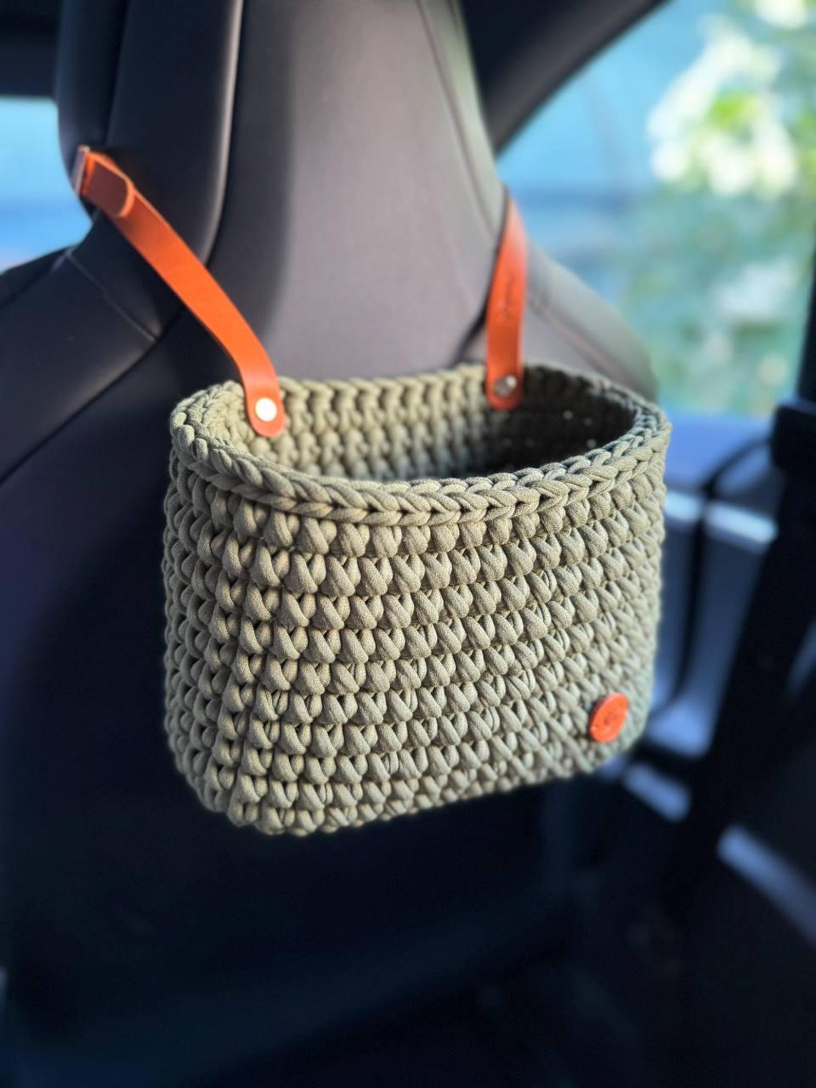 Hanging Car Bag, Car Interior Decor, Car Accessories, Car Trash Bag ...
