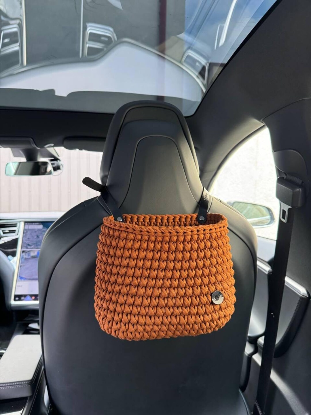 Woven Car Basket, Hanging Car Basket, Car Organizer, Car Emergency Kit ...