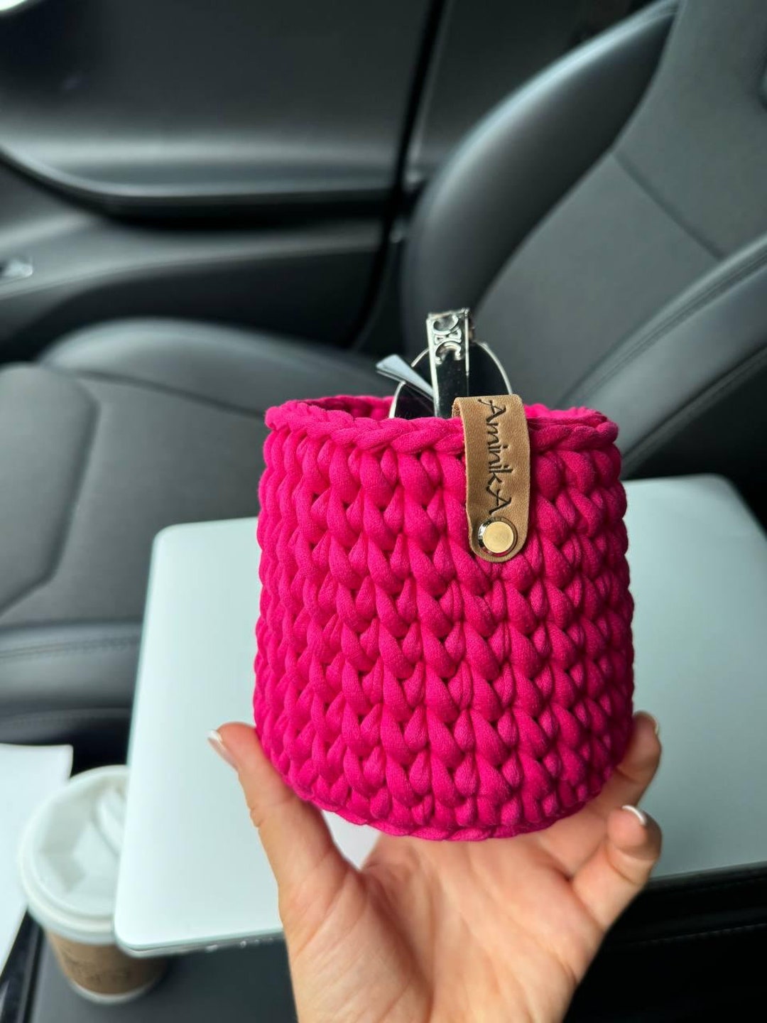 Eyeglass Crochet Tray, Bedside Organizer, Sunglasses Holder, Gift for ...