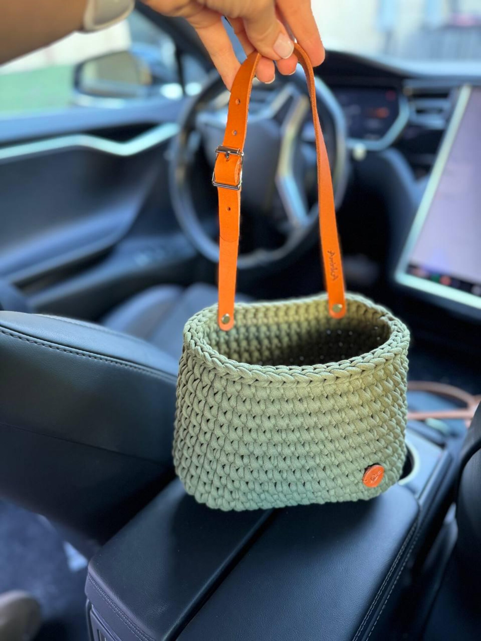 Hanging Car Bag, Car Interior Decor, Car Accessories, Car Trash Bag ...