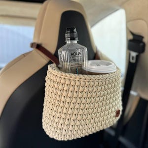 Woven Car Basket, Interior Car Decor, Car Lover Gift, Car Organization ...