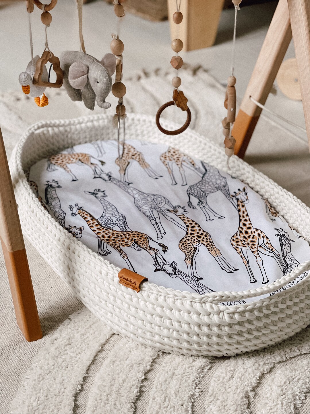 Baby Changing Basket/changing Table Pad/change Table Dresser/crochet ...