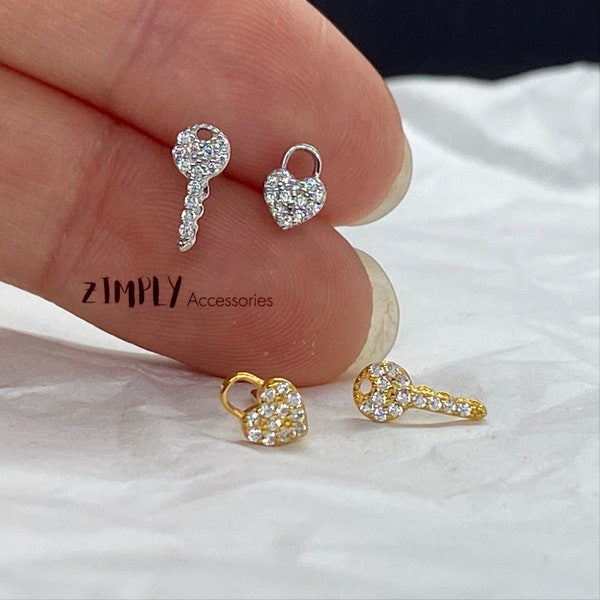 Lock and Key Earring - Etsy