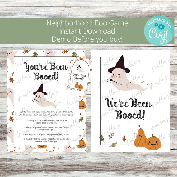 Printable Signs You've Been Booed Sign We've Been - Etsy