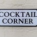 Cocktail Corner Metal Vintage Victorian Style Street Sign - Etsy