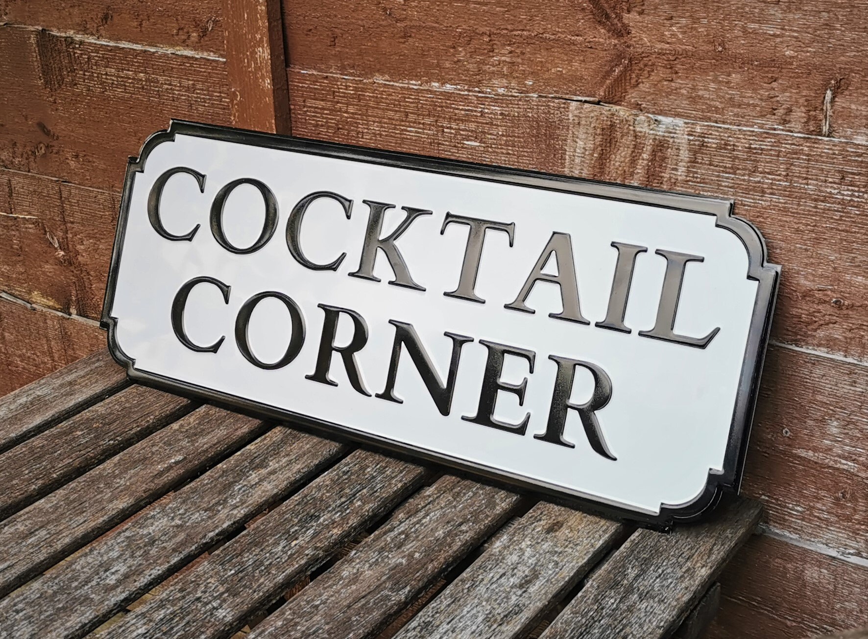 Cocktail Corner Metal Vintage Victorian Style Street Sign - Etsy